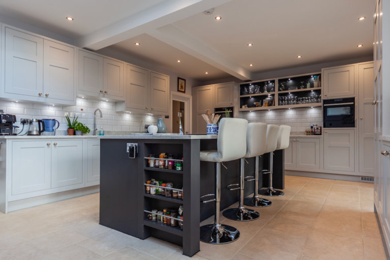 Kensington Scott: Dramatic Kitchen with Stunning Storage Features ...