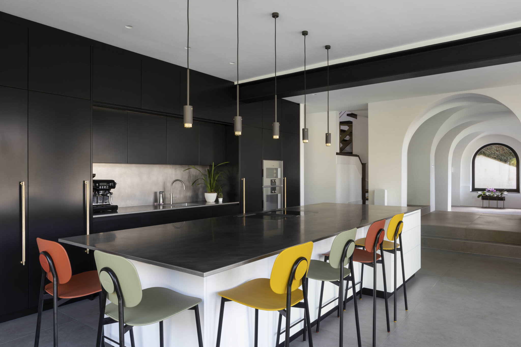 Contemporary monochrome bespoke kitchen by Langstaff-Ellis - The ...