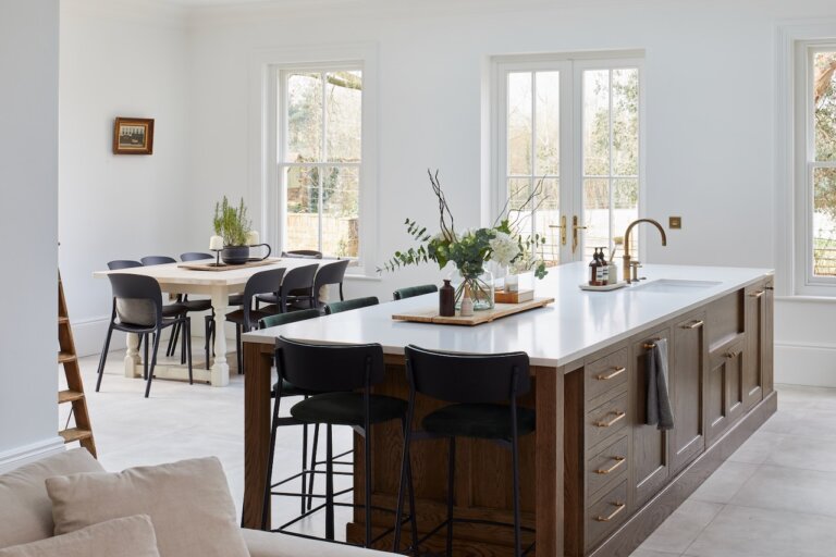 Elegant in-frame bespoke kitchen by Sheraton Interiors - The Kitchen Think
