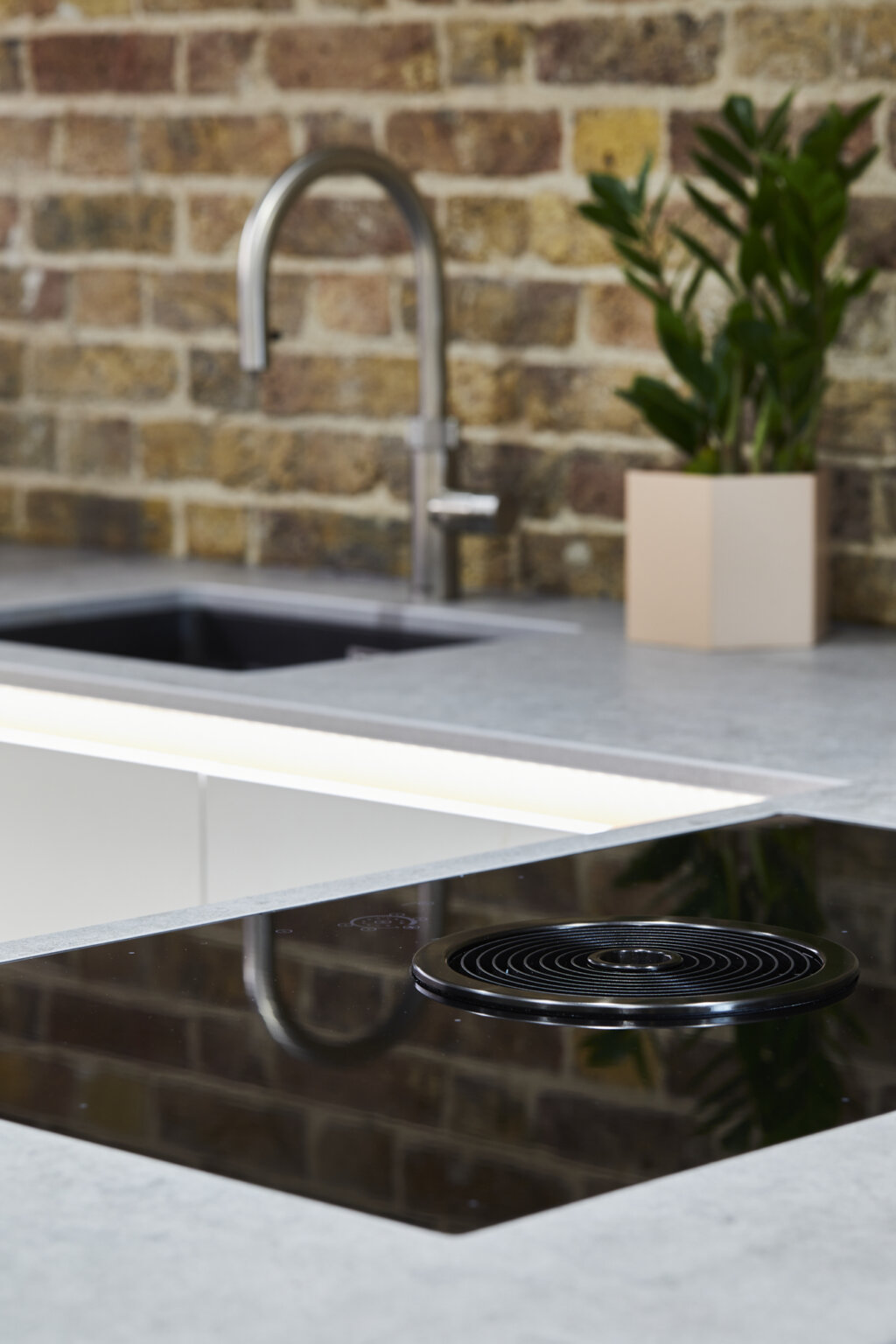 Opening up the kitchen space in an industrial warehouse setting by The ...