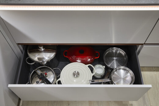 Opening up the kitchen space in an industrial warehouse setting by The ...