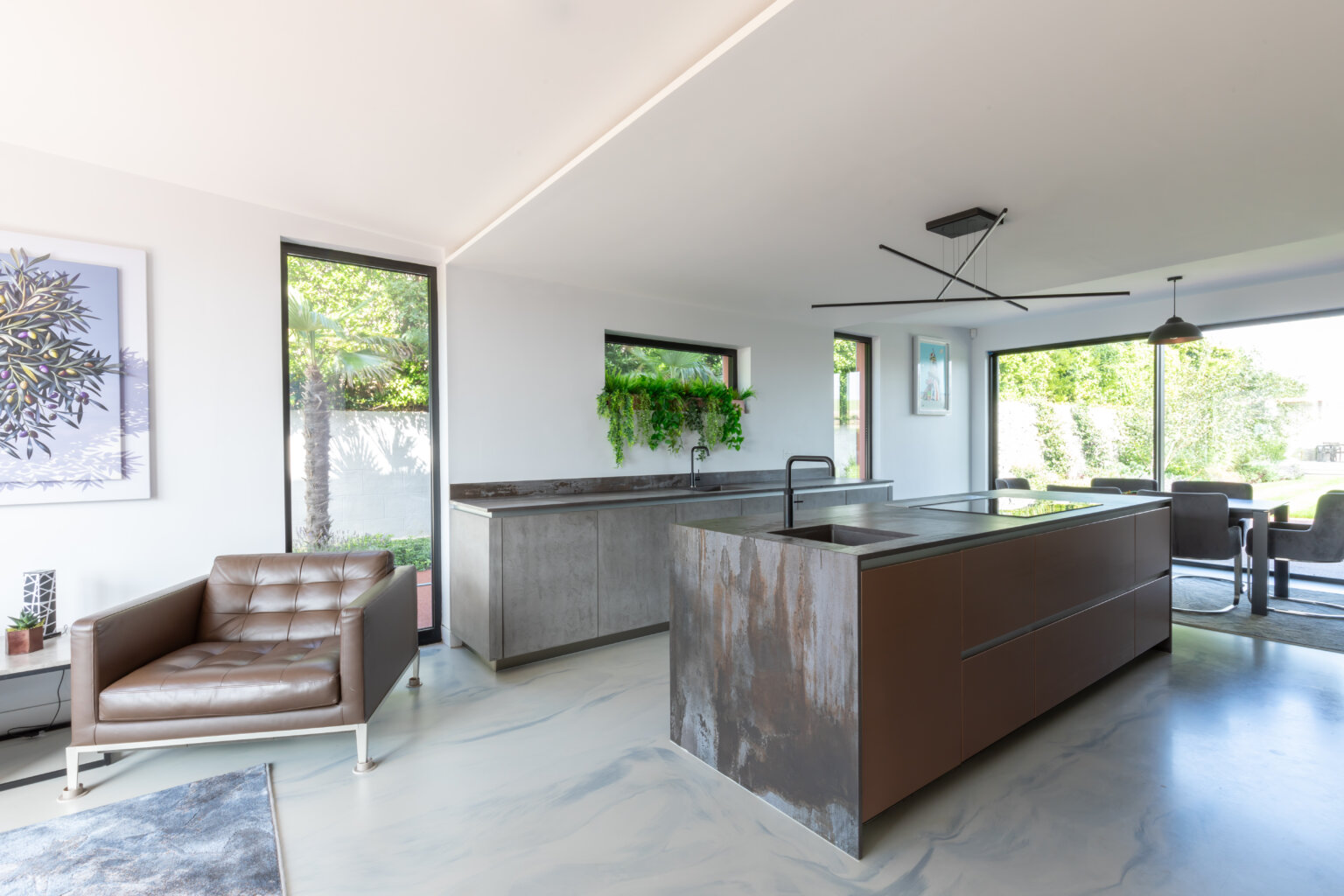 Japanese Tea House Design Influence for This Bold Kitchen from Openhaus ...